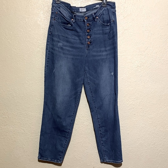 Nicole Miller | Jeans | Nicole Miller Jeans 4 Blue Stretchy Ripped High ...
